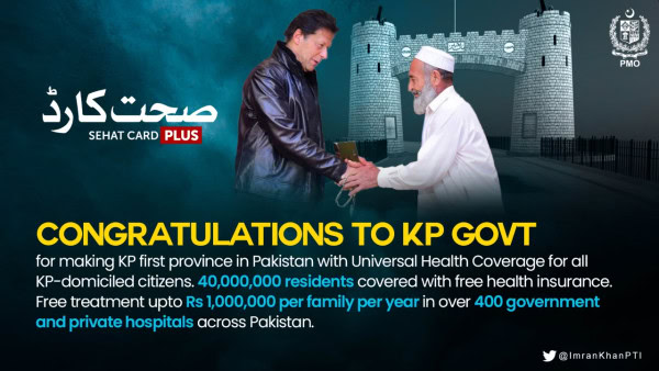 Sehat Sahulat: KP becomes ‘first province’ to provide universal health ...