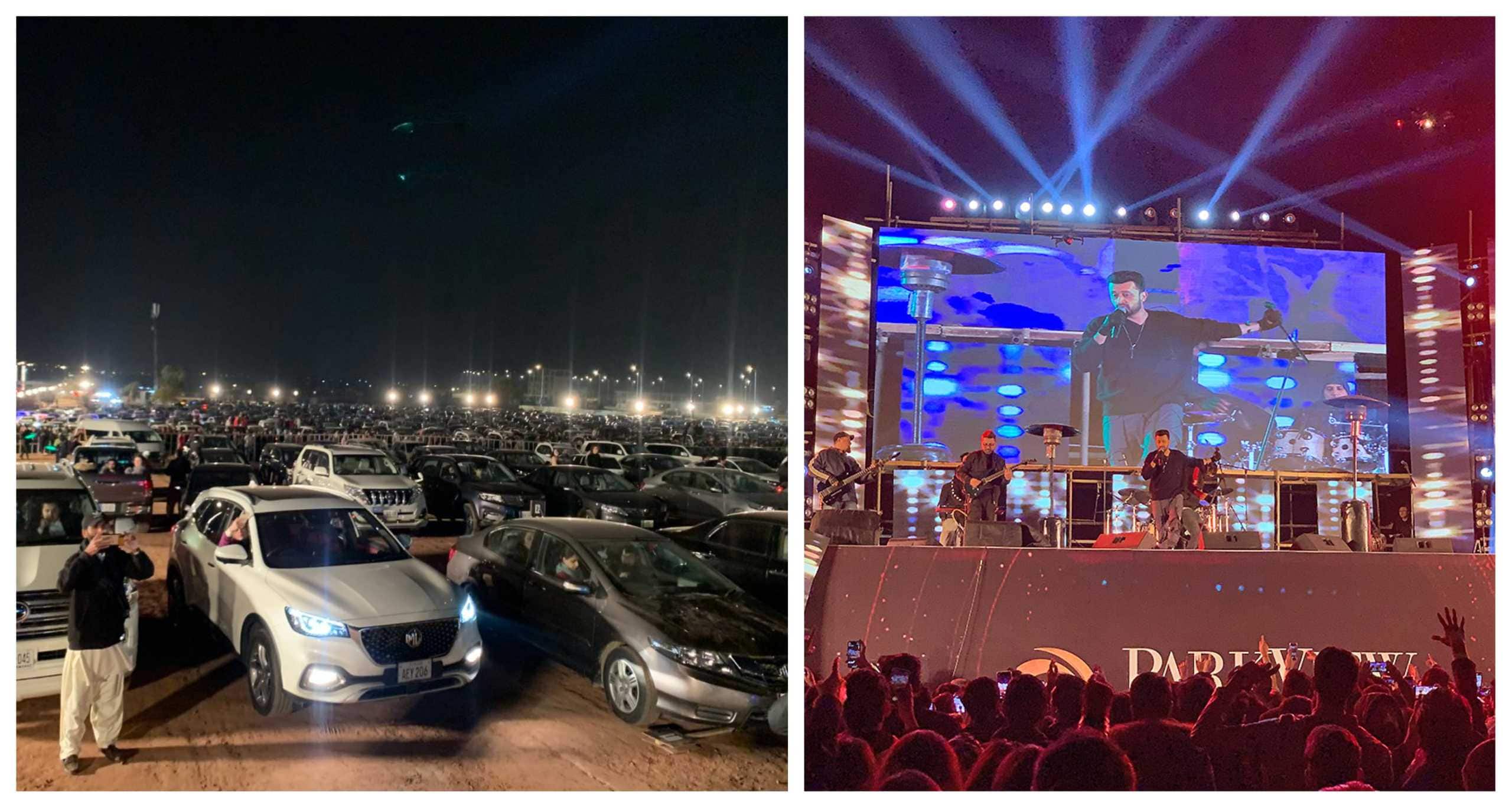 Pakistan sets world record for most cars in drive-in concert - Pakistan ...