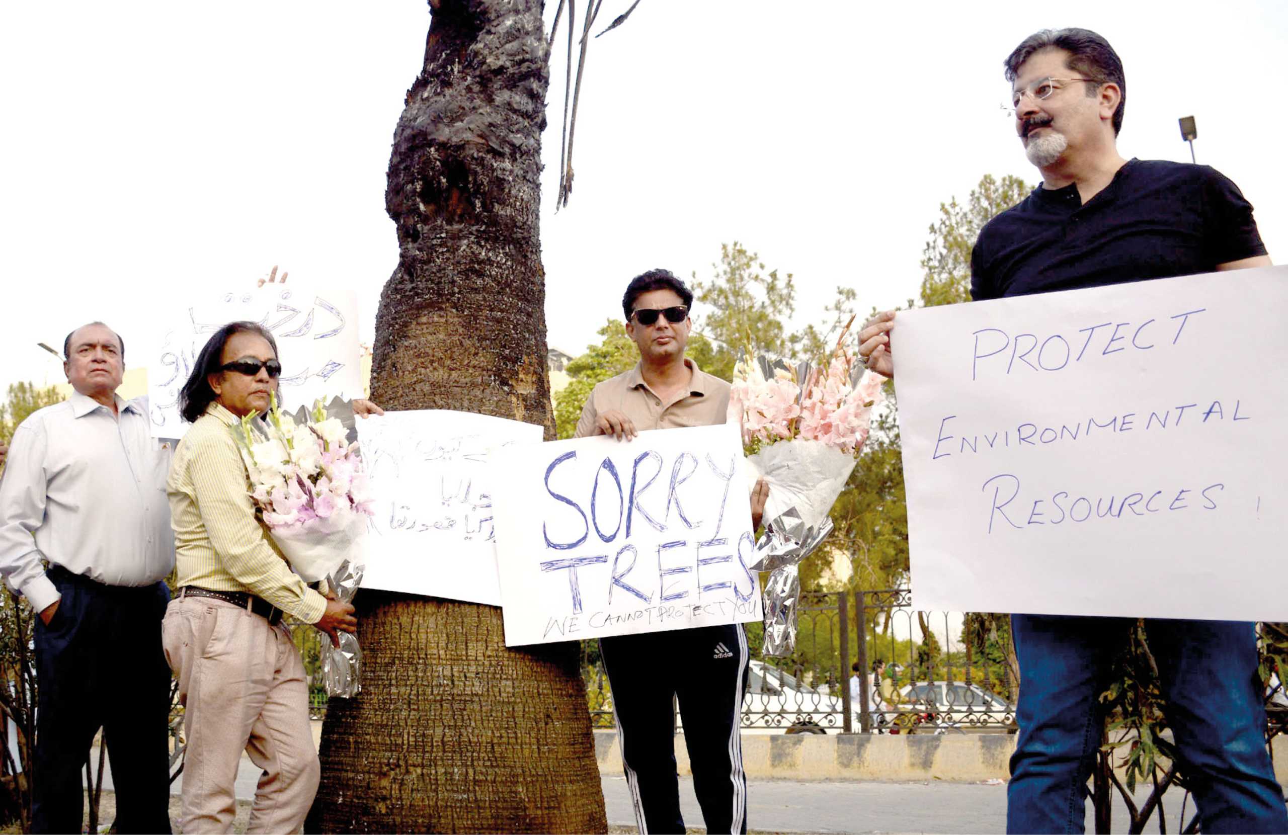 Citizens distraught over burning of trees, green belts by PTI’s violent ...
