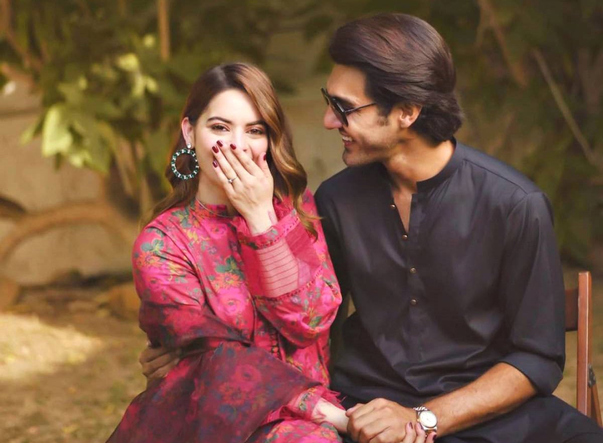 Ahsan Mohsin, Minal Khan set temperature soaring with new loved-up pictures - Pakistan Observer
