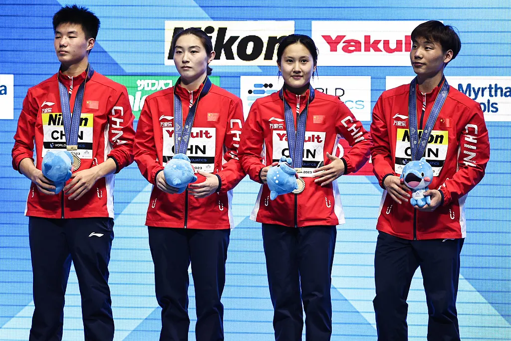 China win mixed team diving gold at World Aquatics Championships - Pakistan Observer