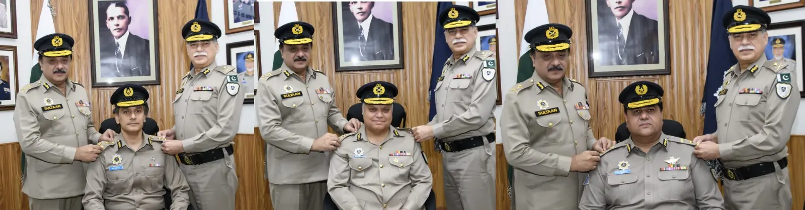 Rank wearing ceremony of recently promoted officers held at NHMP office ...