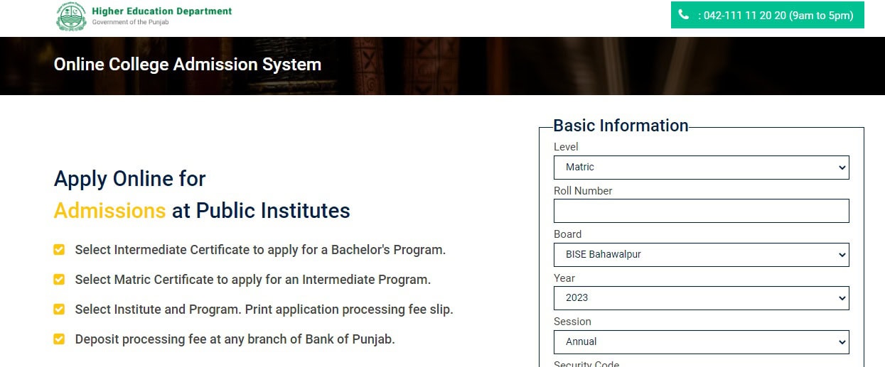 Applications for admission to intermediate programs begin via Online ...