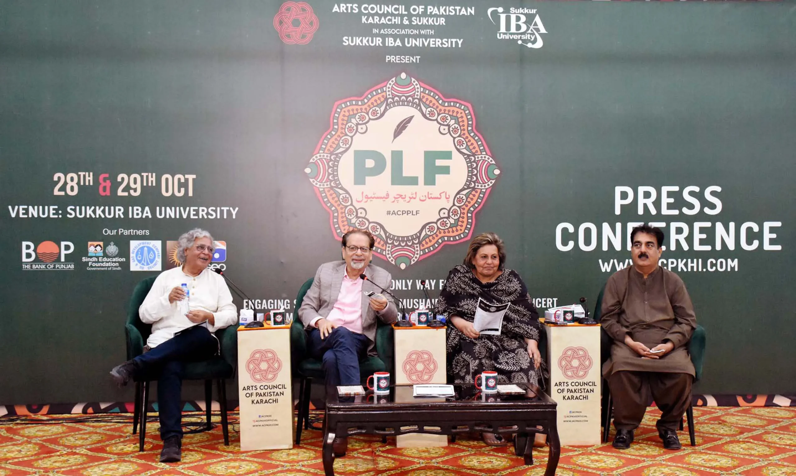 Pakistan Literature Festival Sukkur chapter by Arts council from 28 Oct ...