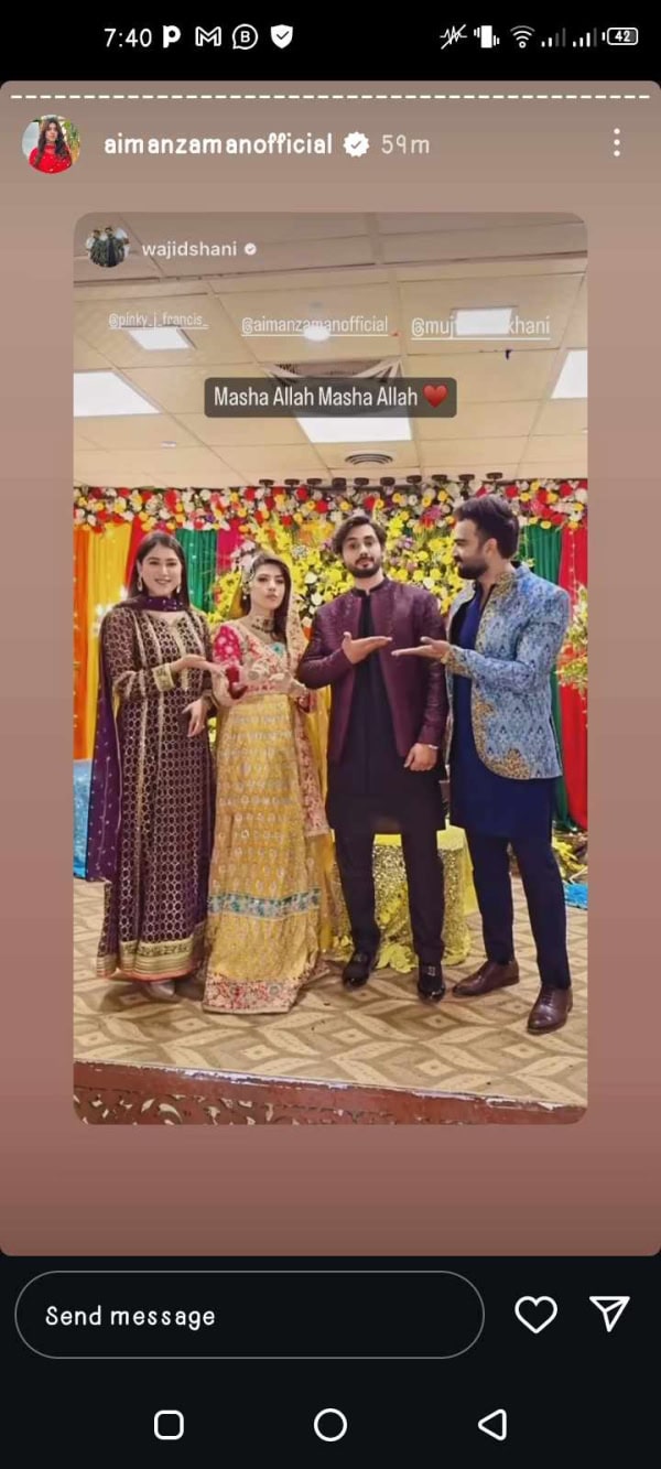 Inside TikToker Aiman Zaman and Mujtaba Lakhani’s Sangeet ceremony ...