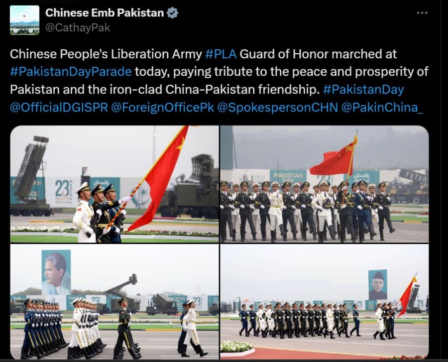 China's People’s Liberation Army troops honor Pakistan Day Parade ...