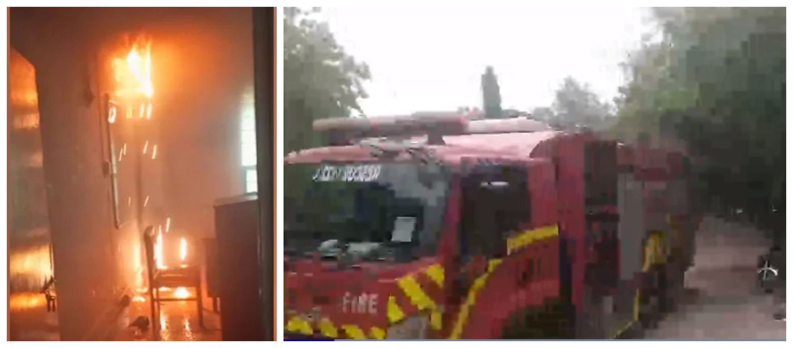 Fire erupts in Mass Communication Department of Karachi University ...