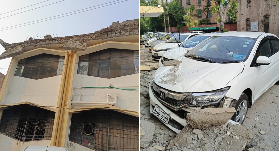 KEMU doctors’ hostel's roof collapses - Pakistan Observer