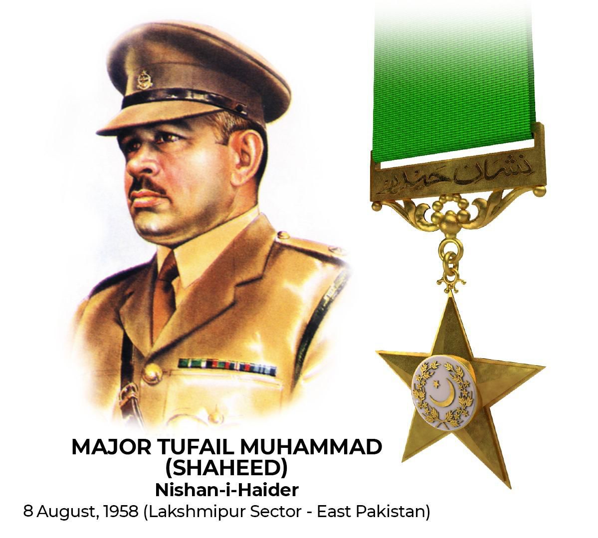 Pakistan Armed Forces pay tribute to Major Tufail Shaheed on 66th martyrdom anniversary ...