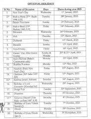 Pakistan Public Holidays 2025 Notification - Pakistan Observer