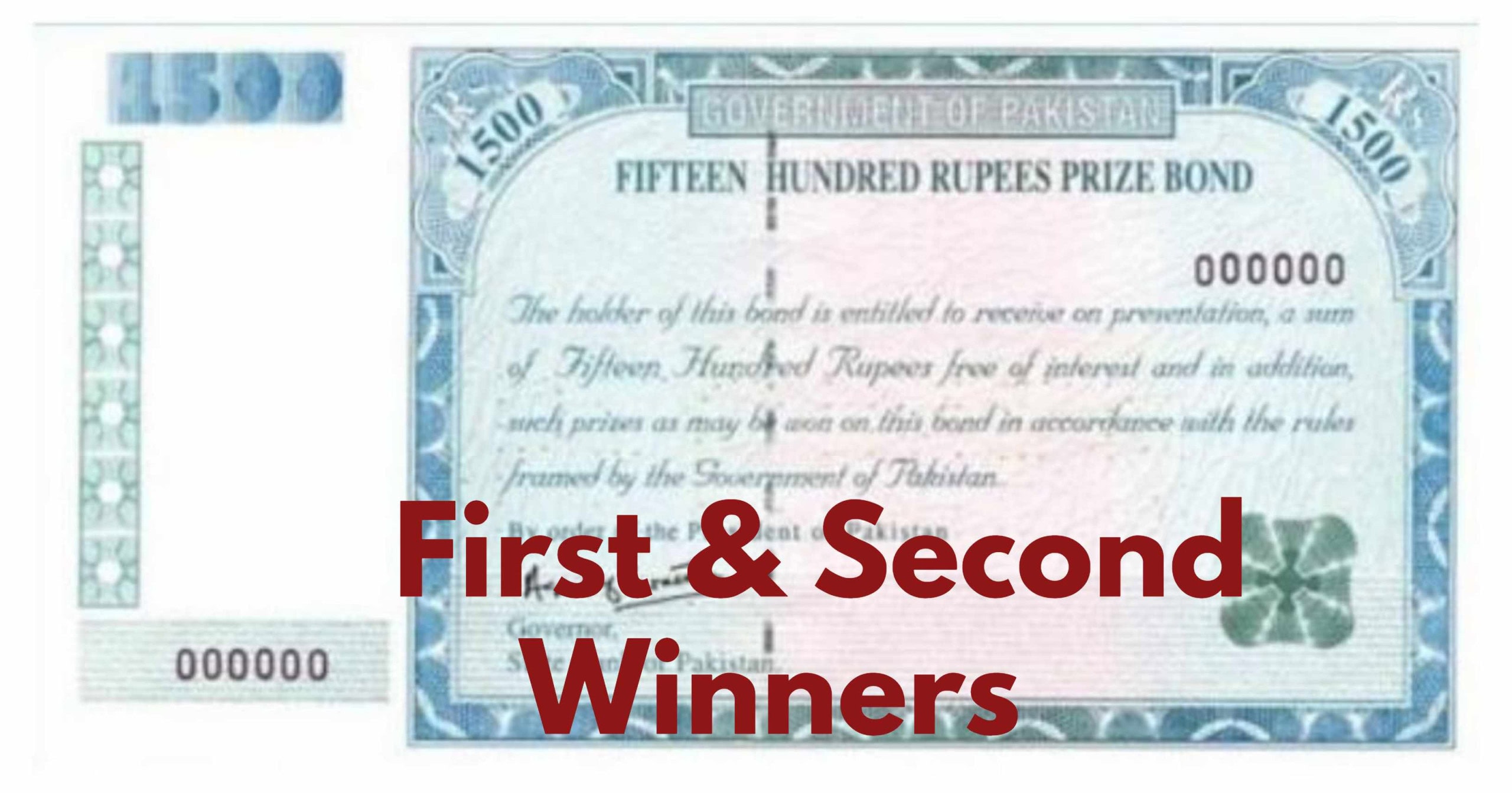 1500 prize bond draw: First, second winners announced for Feb 2025 ...