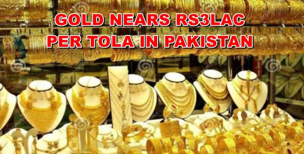 Pakistan Gold Price jumps by Rs5300, nearing Rs3lac per Tola on Feb 5 2025 - Pakistan Observer