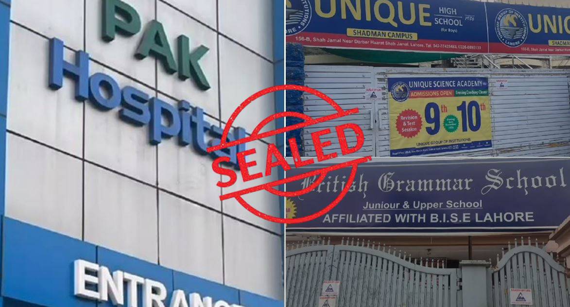 Unique, British Grammar School among 80 sealed in Lahore - Pakistan Observer