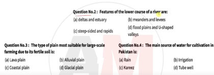 Class 7 SBA Final Term Exams 2025 History And Geography Papers with Answers - Pakistan Observer