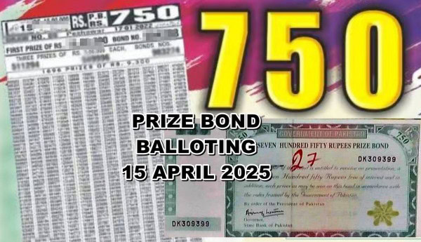 750 Prize Bond 15 April 2025 Draw No. 102 Balloting, Winners - Pakistan ...