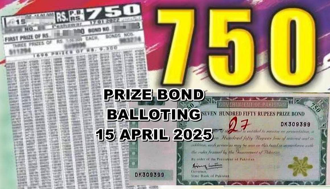 750 Prize Bond 15 April 2025 Draw No. 102 Balloting, Winners - Pakistan ...