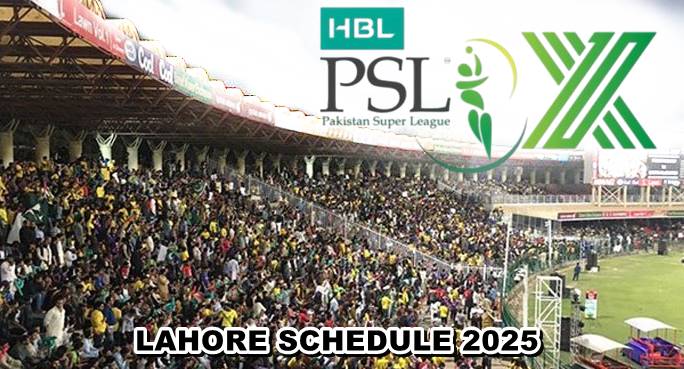 PSL 2025: Full Schedule for Lahore Venue - Pakistan Observer