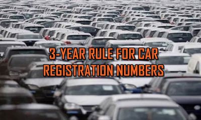Car Registration Numbers unused for 3 Years to expire under New Vehicle ...