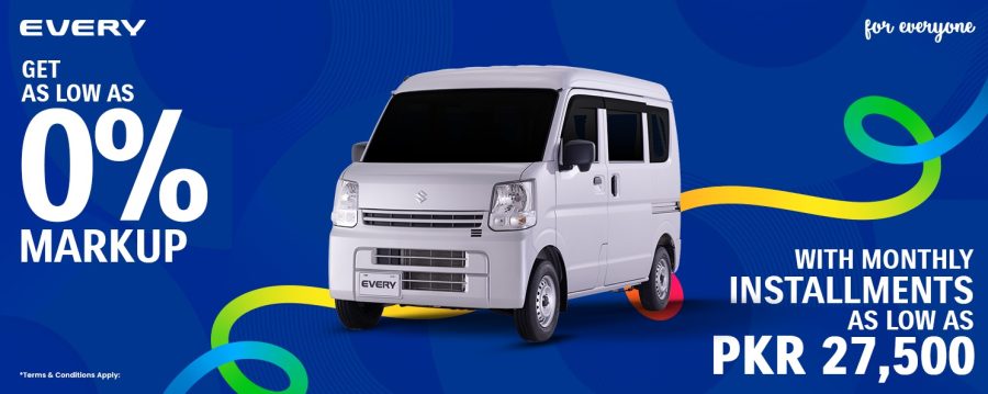 Suzuki Every 0% markup installment plan with monthly as low as Rs27,500 ...
