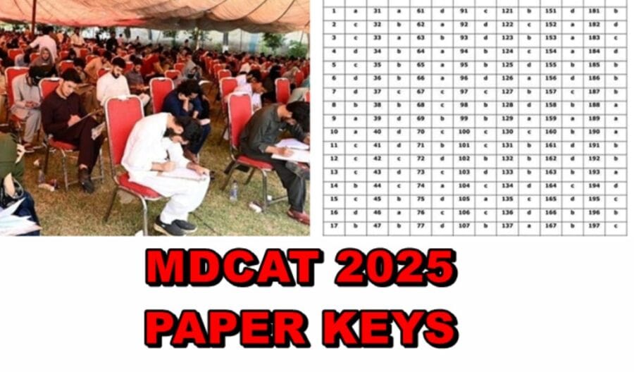 MDCAT 2025 Paper and Answer Keys 26 October Test - Pakistan Observer