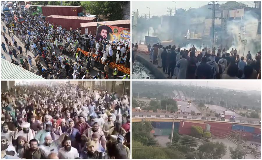 TLP protest led by Saad Rizvi underway toward Islamabad amid clashes ...