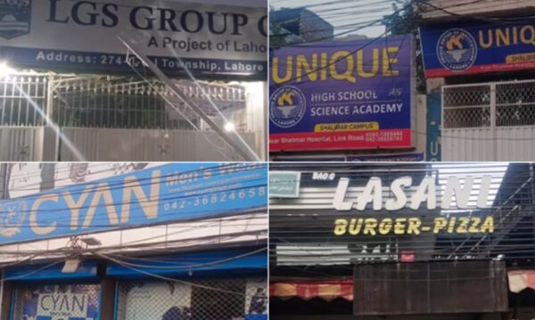 Unique School, Cyan, Lasani Pizza among 61 sealed in Lahore - Pakistan ...