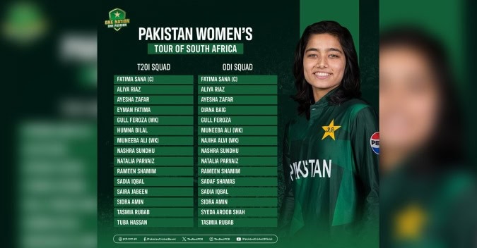 Pakistan announce women's squads for South Africa tour - Pakistan Observer